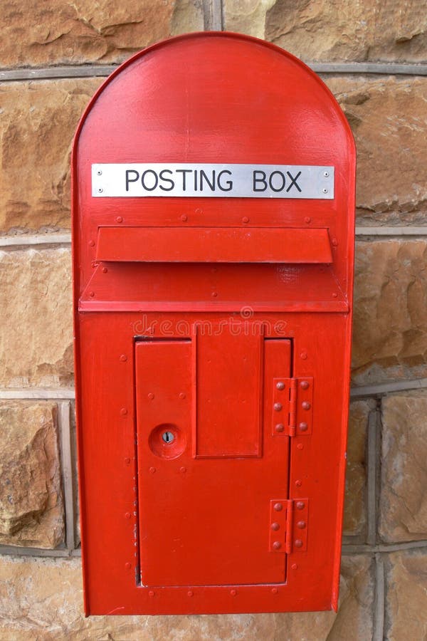 Red post box stock photo. Image of container, transfer - 12965058