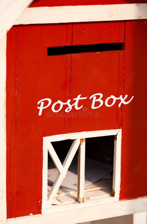 Red post box stock image. Image of detail, message, public - 25358669