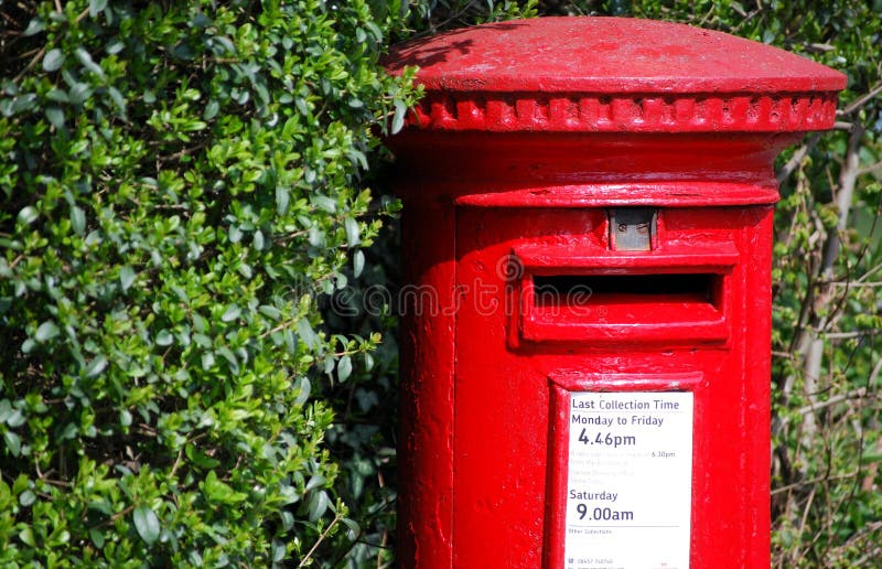 Red post box stock image. Image of traditional, easter - 4890503