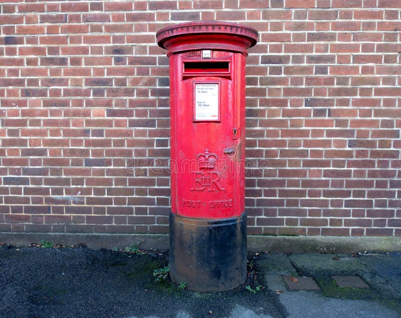Red Post Box stock photo. Image of communication, metal - 47968854