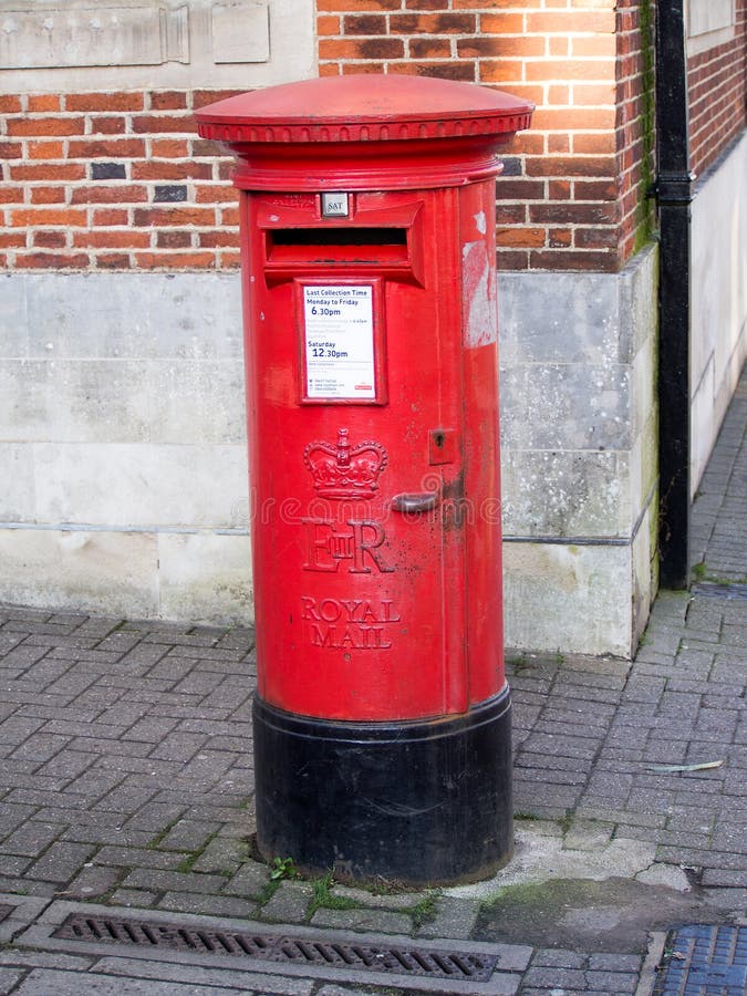 Red Post Box stock image. Image of english, retro, paint - 47968883