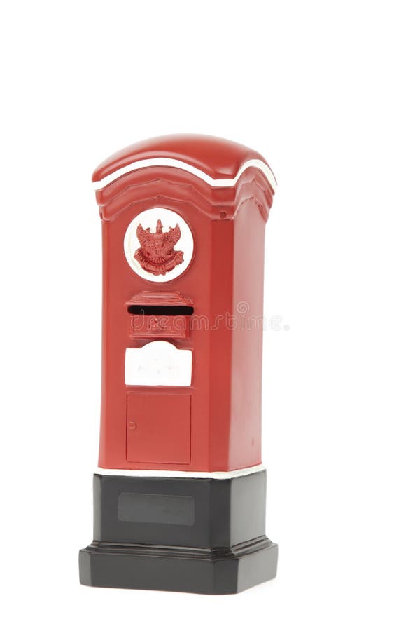 Red post box in Thailand stock photo. Image of mail, retro - 22363892