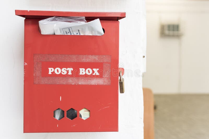 Red Post Box stock image. Image of design, postage, delivery - 68338179