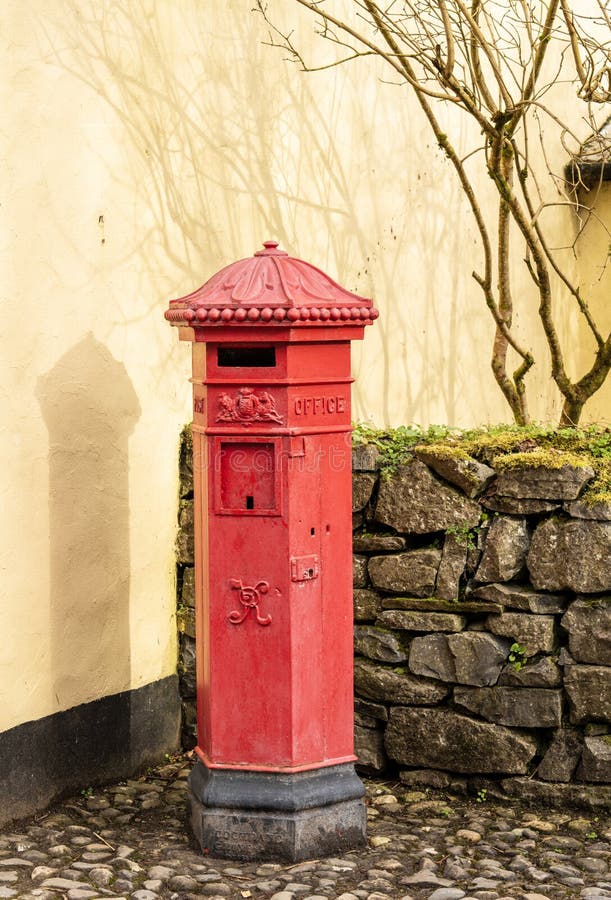 Red postal point stock photo. Image of collection, information - 240602420