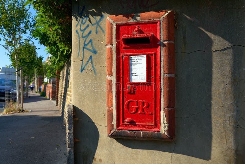 Royal Cypher of the Queen in London Editorial Stock Image - Image of ...