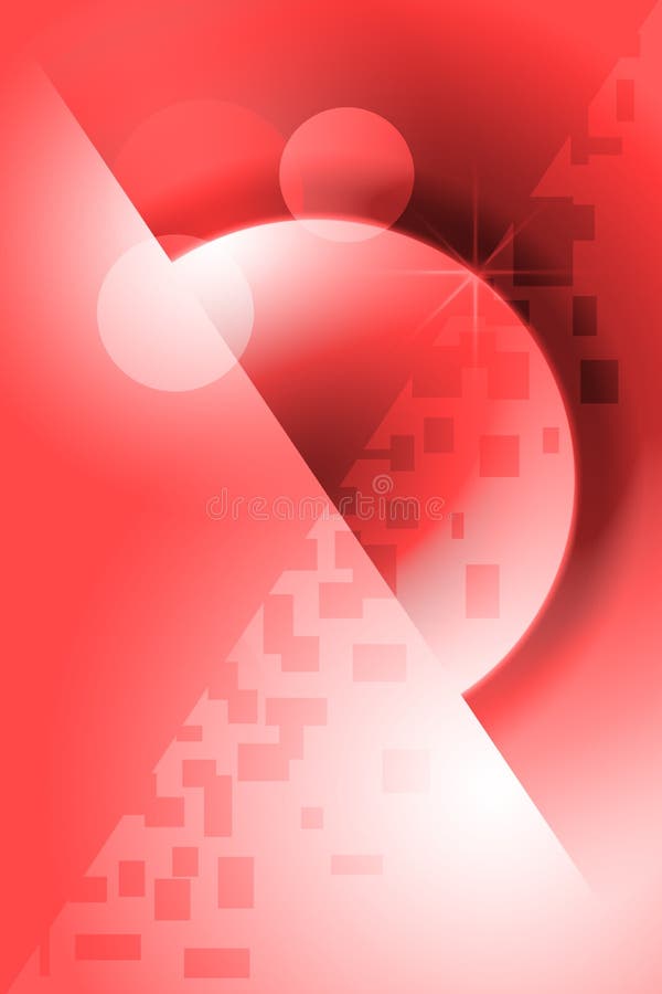 Red Poster with Abstract Pattern Stock Illustration - Illustration of ...
