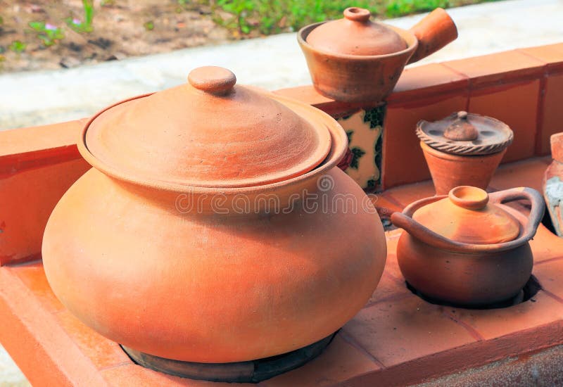 Red pot stock image. Image of ancient, pottery, asian - 63010753