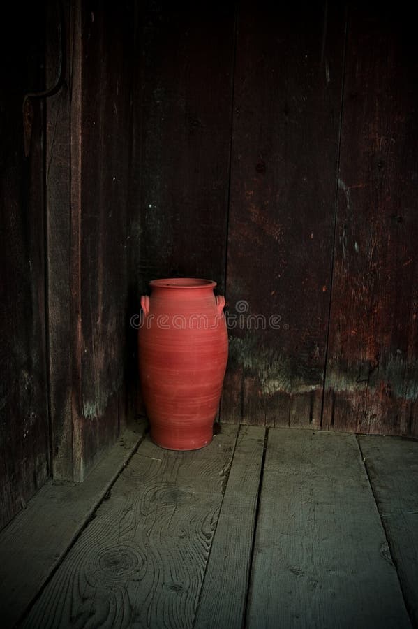 Red pottery stock image. Image of design, house, background - 15658331