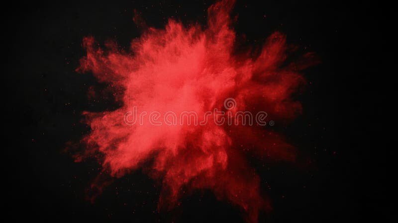 Red Powder Explosion stock image. Image of abstract - 366969827