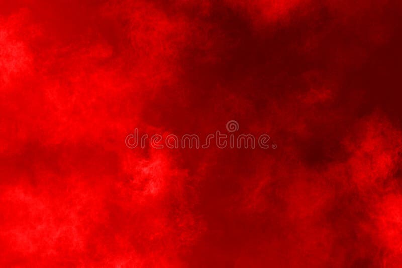 Red Powder Explosion on Red Background. Stock Image - Image of ...