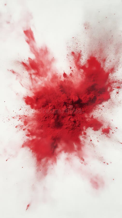 Red Powder Explosion on White Background Stock Photo - Image of design ...
