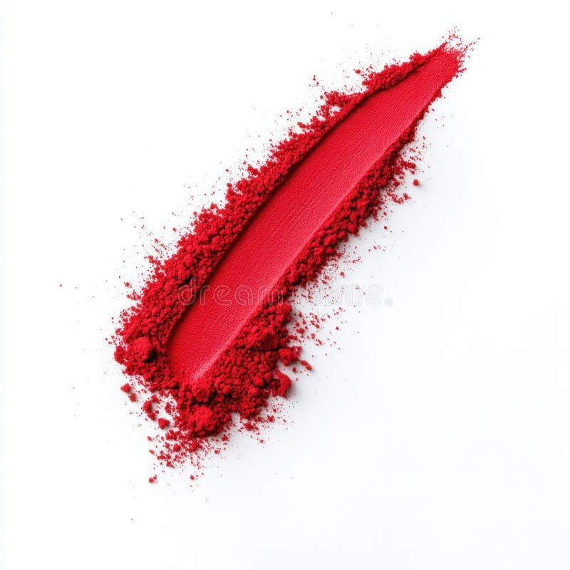 Red Powder Spread on White Background. Generative Ai Stock Illustration ...