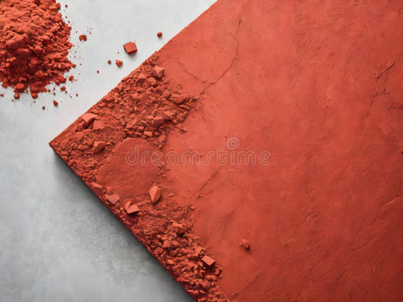 Red Powder on a White Background. Stock Illustration - Illustration of ...