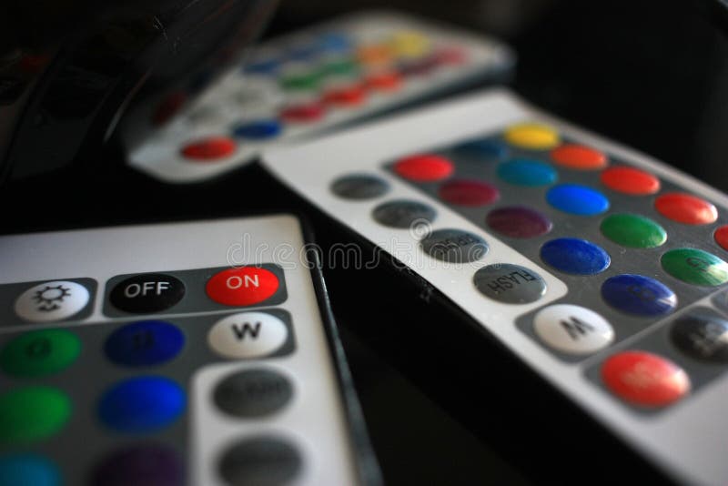 Red Power Button on the Remote Control Stock Image - Image of video ...