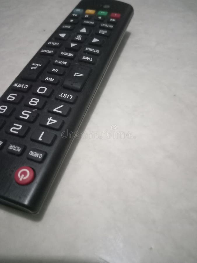 Red Power Button Tv Remote Control Stock Photo - Image of button ...