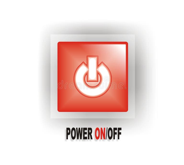 Power Button Red Stock Illustrations – 18,706 Power Button Red Stock ...