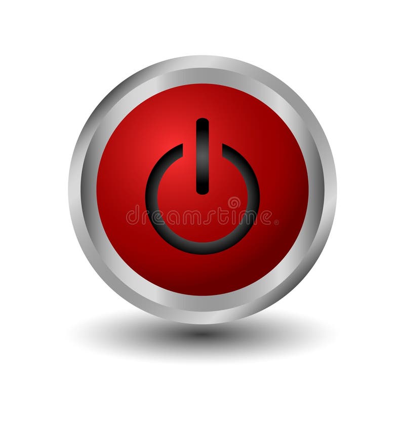 Black Red Power Off Button Stock Illustrations – 956 Black Red Power ...
