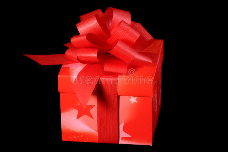 Red present stock image. Image of celebration, paper, party - 7516011