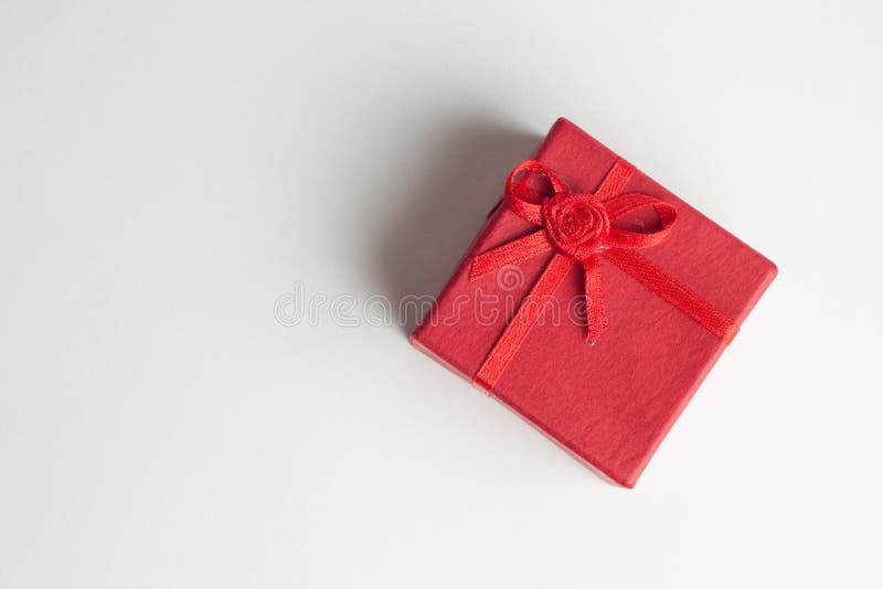 Red present box stock image. Image of sack, white, small - 17584499