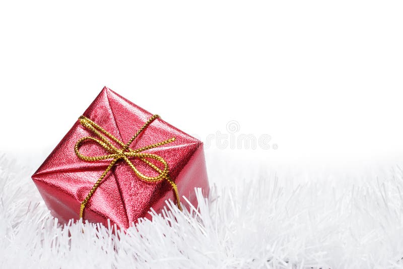 White Tinsel and Christmas Balls Stock Photo - Image of festive, decor ...