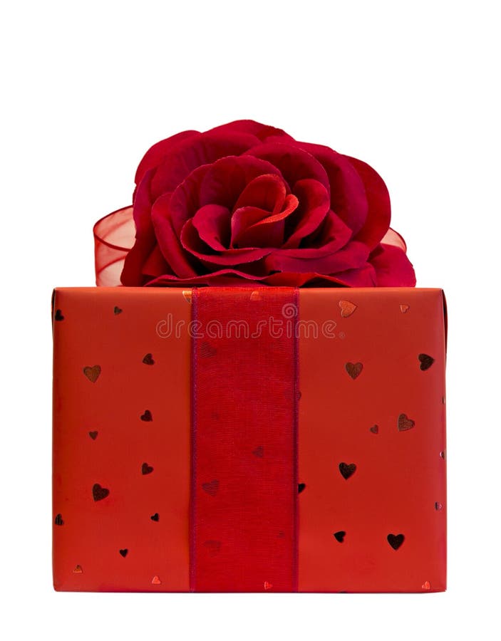Red present stock image. Image of decorative, valentine - 50871997