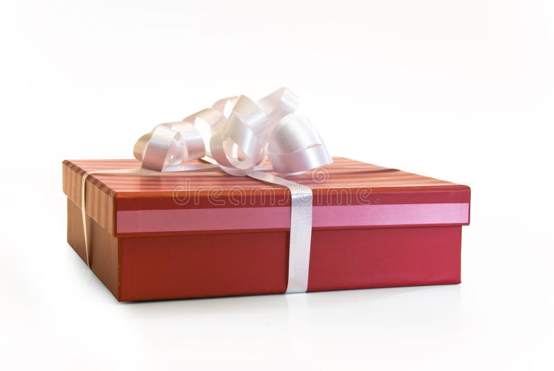 Red Open Gift Box with Ribbon Stock Image - Image of birthday, surprise ...