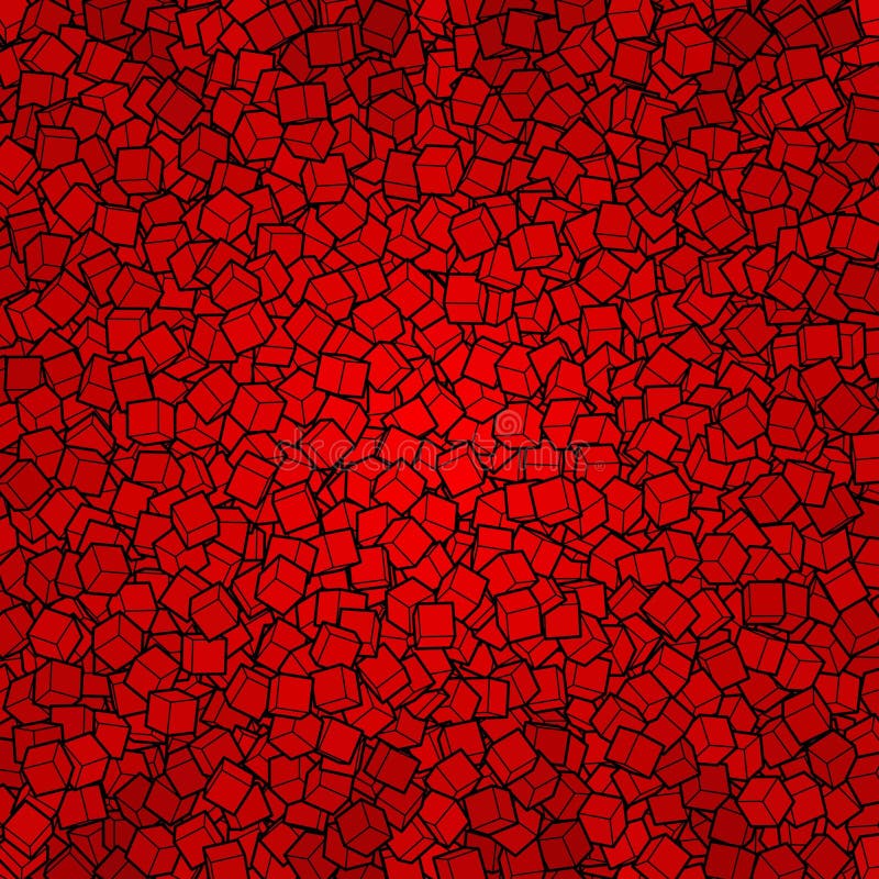 Red Presentation Template. Design Element. Cubes. Eps 10 Stock ...