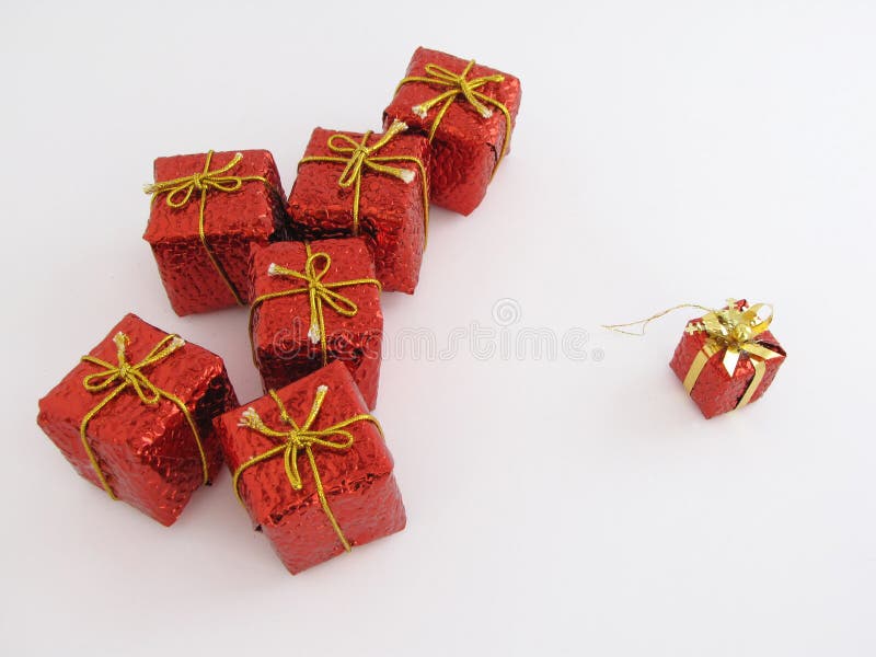 Red presents stock image. Image of celebrating, decoration - 11739497