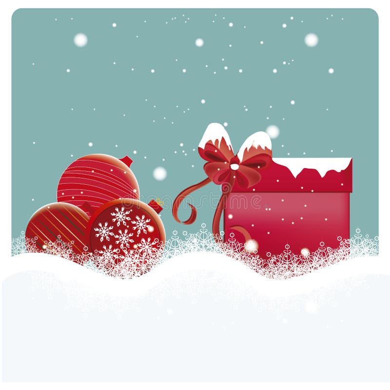Red presents for christmas stock illustration. Illustration of ...