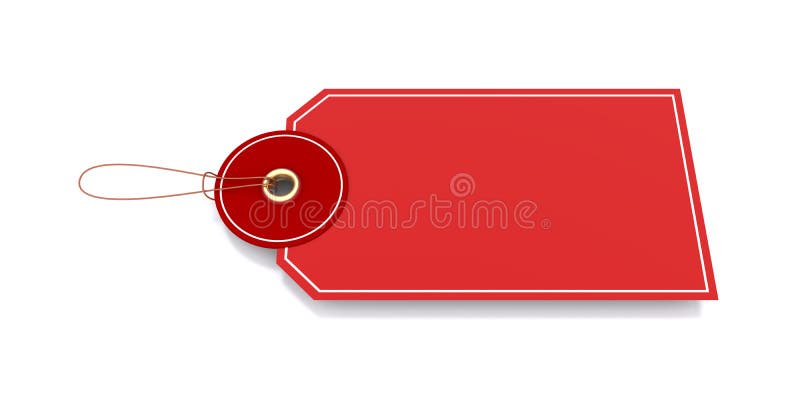 Red price tag stock illustration. Illustration of price - 22934543