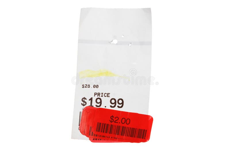 Red price tag stock photo. Image of isolated, dollar - 86550798
