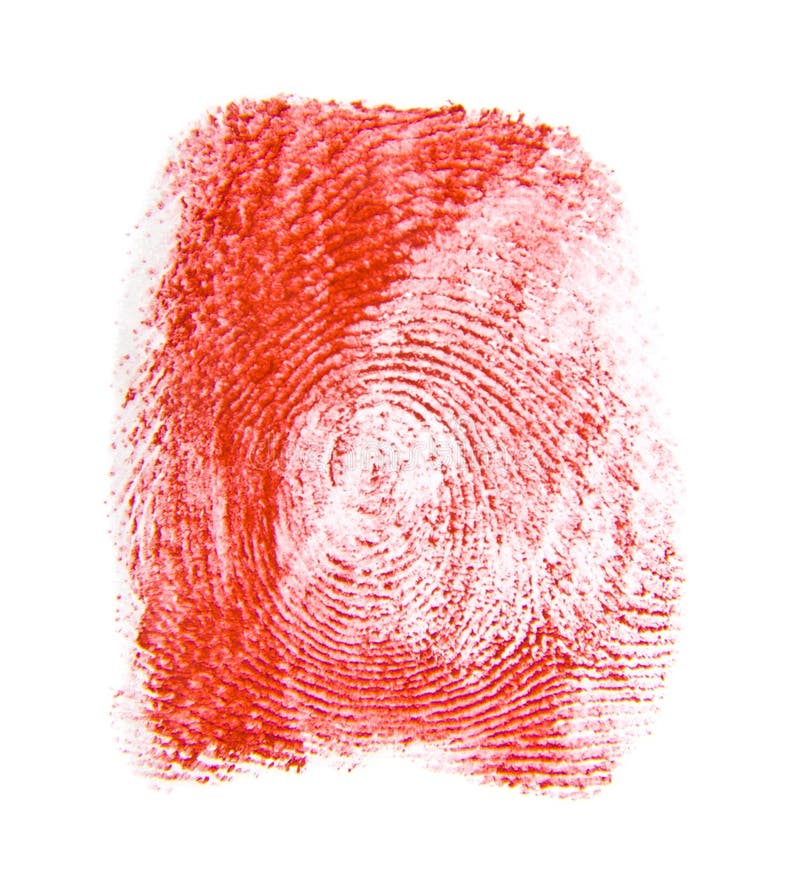 Red Prints Isolated on White Background Stock Image - Image of bloody ...