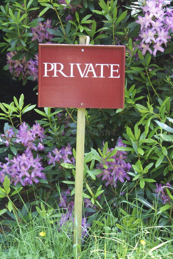 Red private sign stock photo. Image of control, directing - 60650812