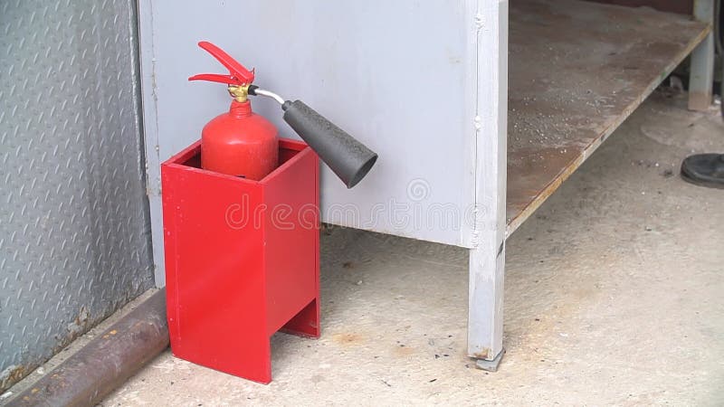 Red Professional Fire Extinguisher Stock Footage - Video of extinguish ...