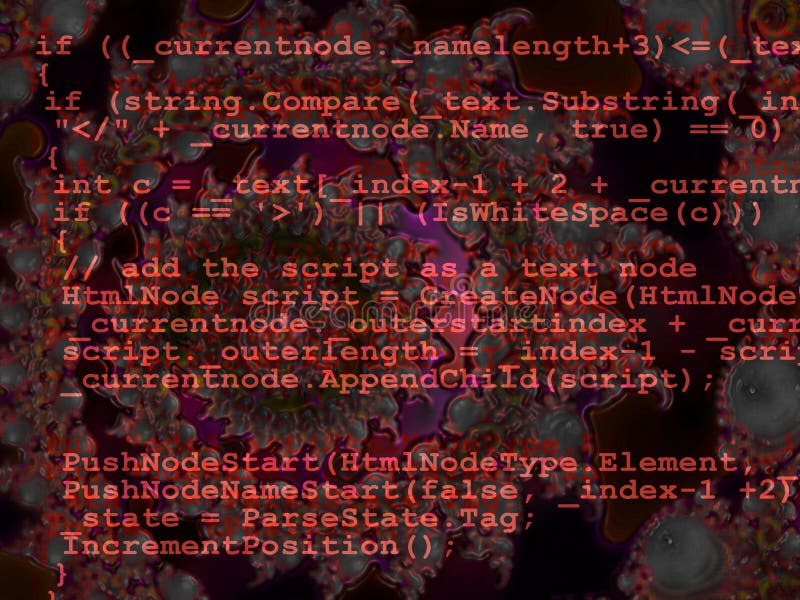 Red Programming Code Source Design on Fractal Stock Illustration ... Red Programming Code Source Design on Fractal Stock Illustration ...
