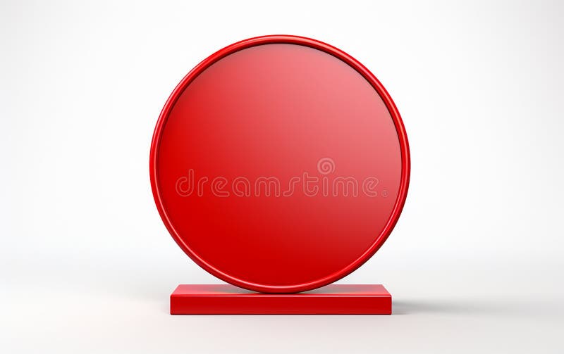 "Red Prohibited Sign on a White Background"Generative AI Stock ...