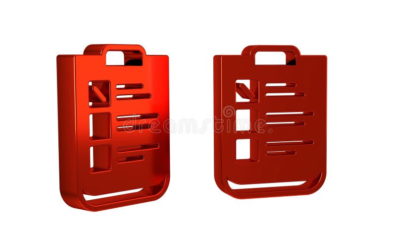 Red Psychological Test Icon Isolated on Transparent Background. Stock ...