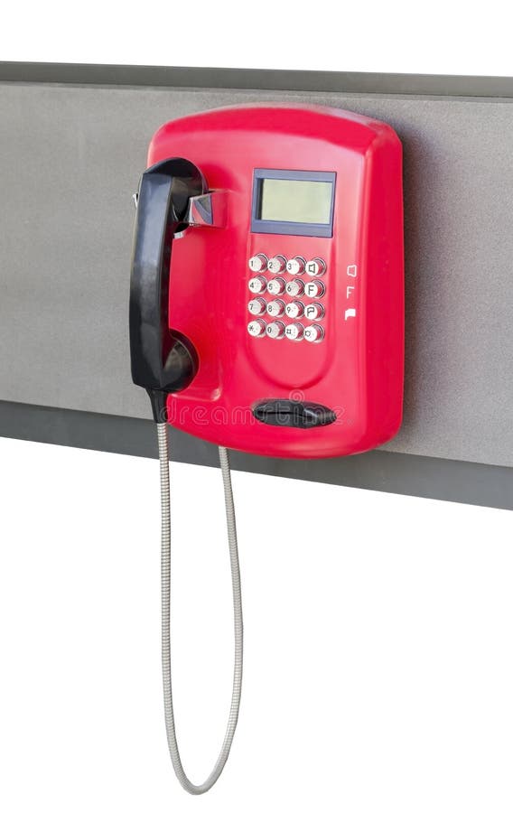 Red public telephone stock image. Image of handset, connect - 182070403