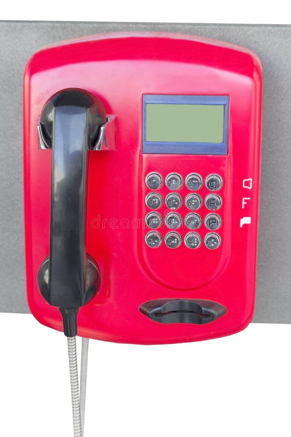 Red public telephone stock image. Image of handset, connect - 182070403
