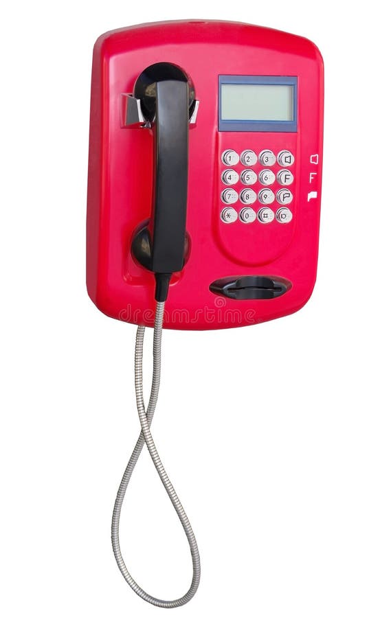 Red public telephone stock image. Image of handset, connect - 182070403