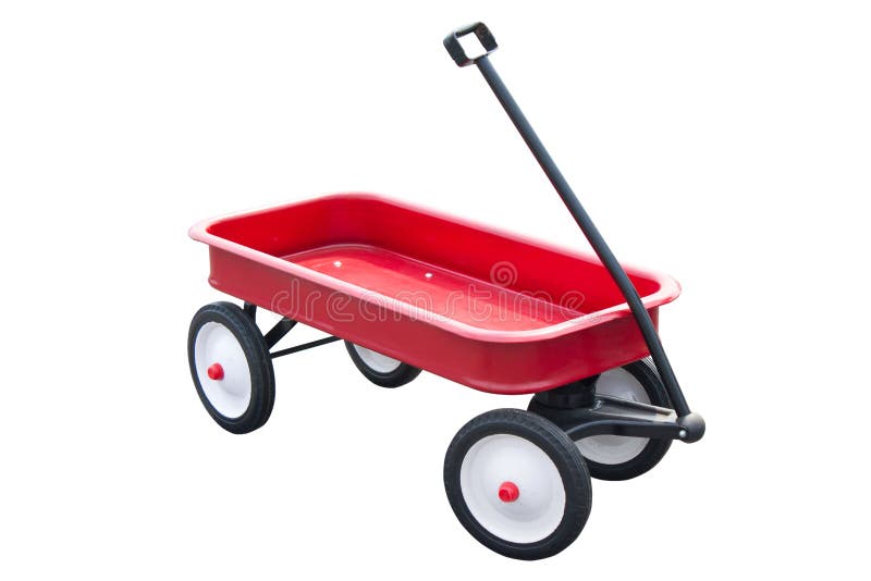 Little Red Wagon stock photo. Image of retro, holder, child - 5373788