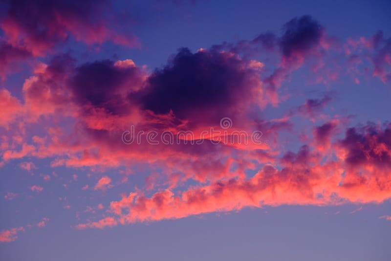 Red and Purple Clouds at Sunset Stock Photo - Image of cloud, dawn ...