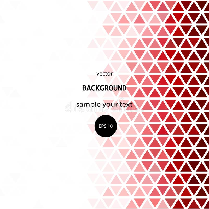 Red Geometric Background. Triangular Abstract Background. Modern Design ...