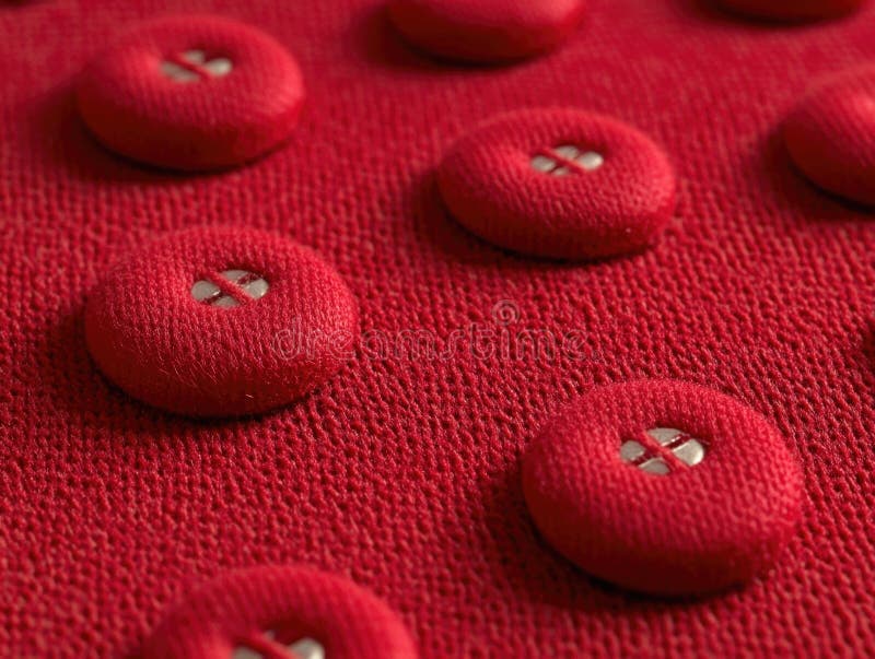 Red Push Buttons on Velvet Surface Stock Image - Image of close ...