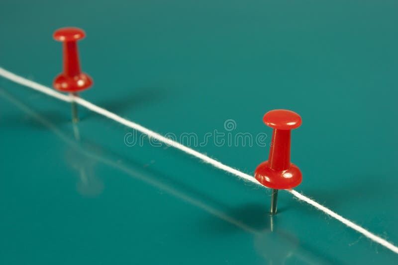 Red push pins stock photo. Image of cotton, thread, spike - 35392578
