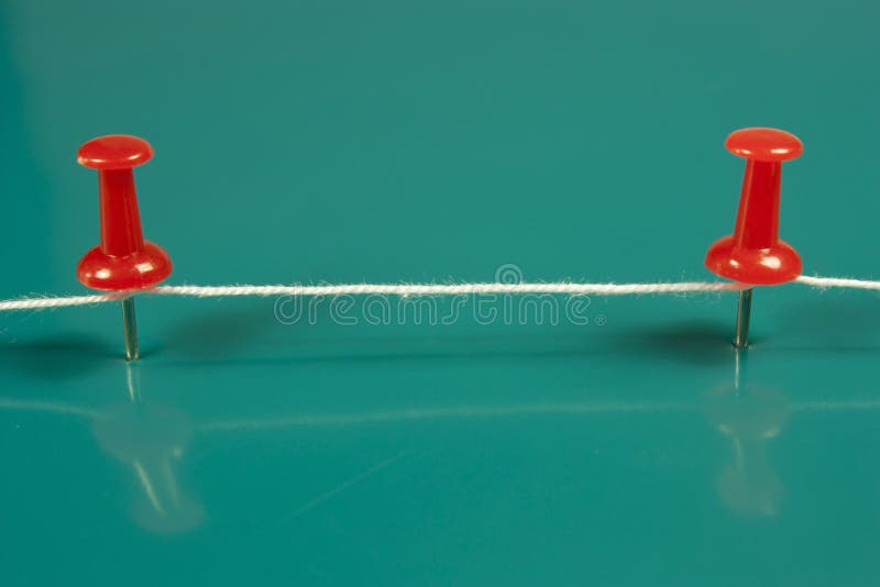 Red push pins stock image. Image of bulletin, walk, road - 35392489