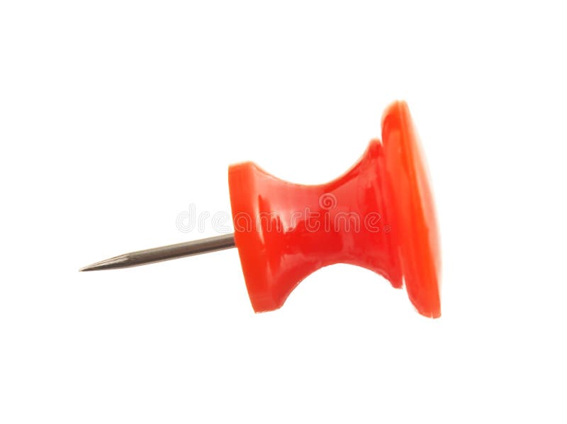 Red pushpin stock photo. Image of pushing, close, single - 52788784