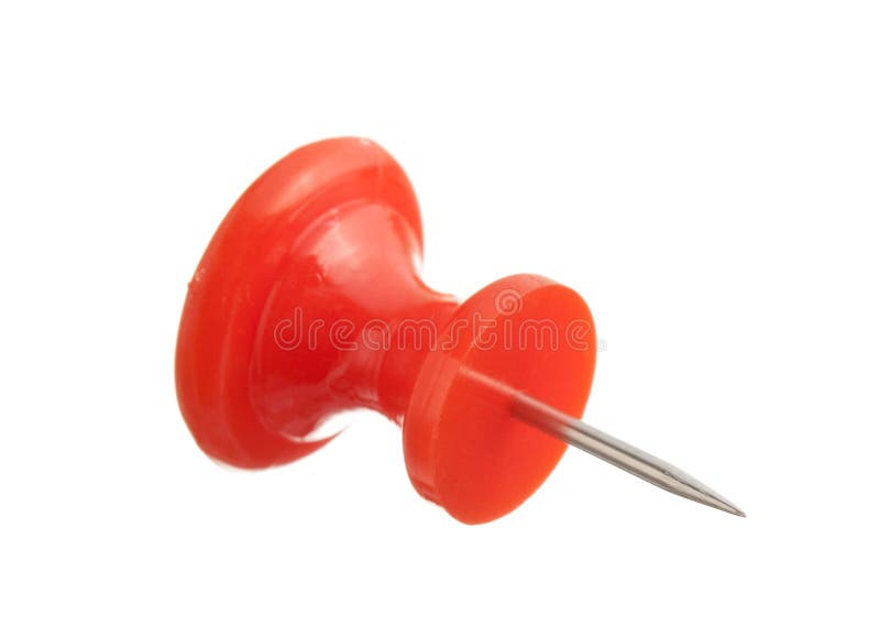 Red pushpin stock photo. Image of pushing, close, single - 52788784