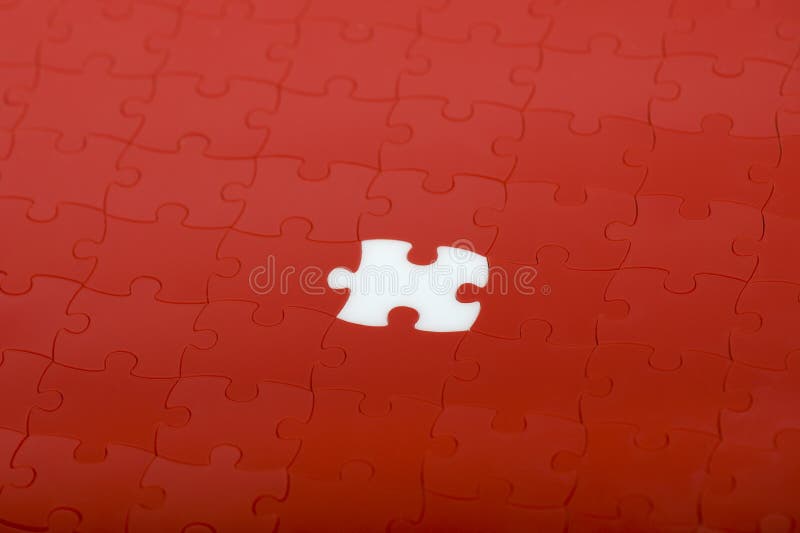 Red puzzle stock image. Image of link, decision, metaphor - 8462291