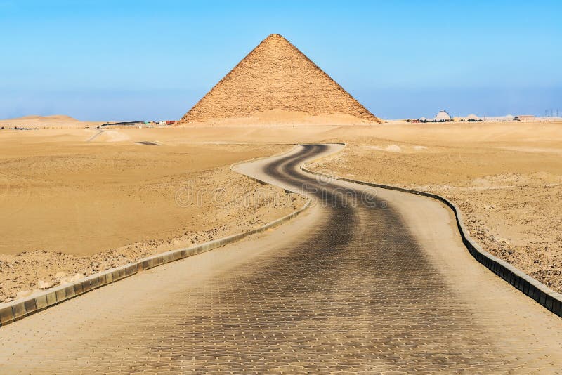 Red pyramid in Dahshur stock photo. Image of arabic, egypt - 30821756